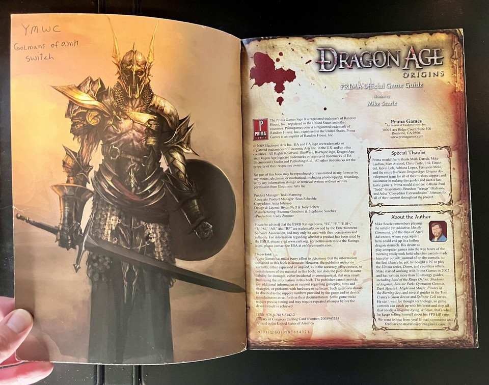 Dragon Age: Origins - Awakening: Prima Official Game Guide PC MAC PS3 ...