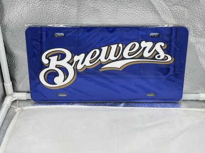 Milwaukee Brewers MLB Blue Acrylic Lasercut License Plate Wincraft | eBay