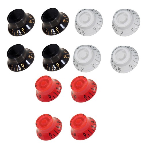 4x Electric Guitar Potentiometer Knobs Cap Guitar Speed Volume Tone ...