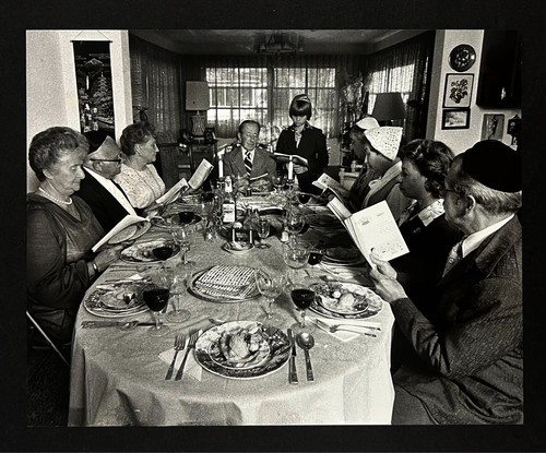 1997 Beverly Hills CA Jewish Family Seder Passover Ceremony Dinner ...