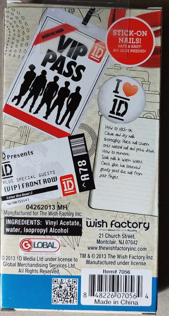 One Direction Stick On Nails