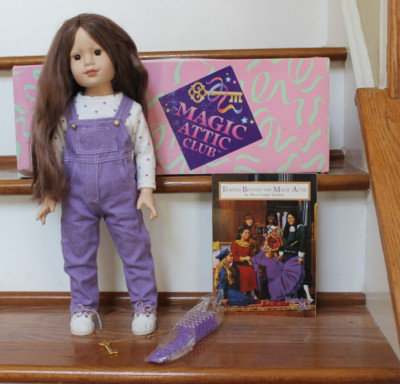Vintage Magic Attic Club HEATHER 18" Vinyl Doll with Key Necklace, Book ...