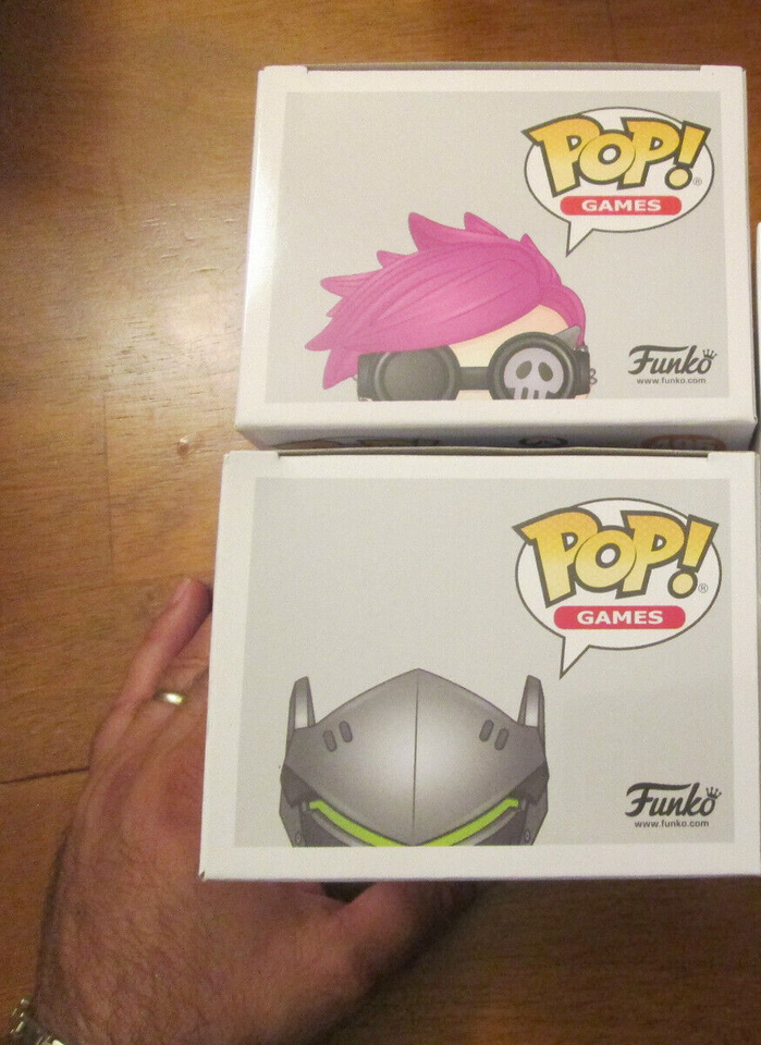 LOT 2 Funko POP OVERWATCH TRACER # 495 GENJI # 347 SET TARGET HOT TOPIC ...