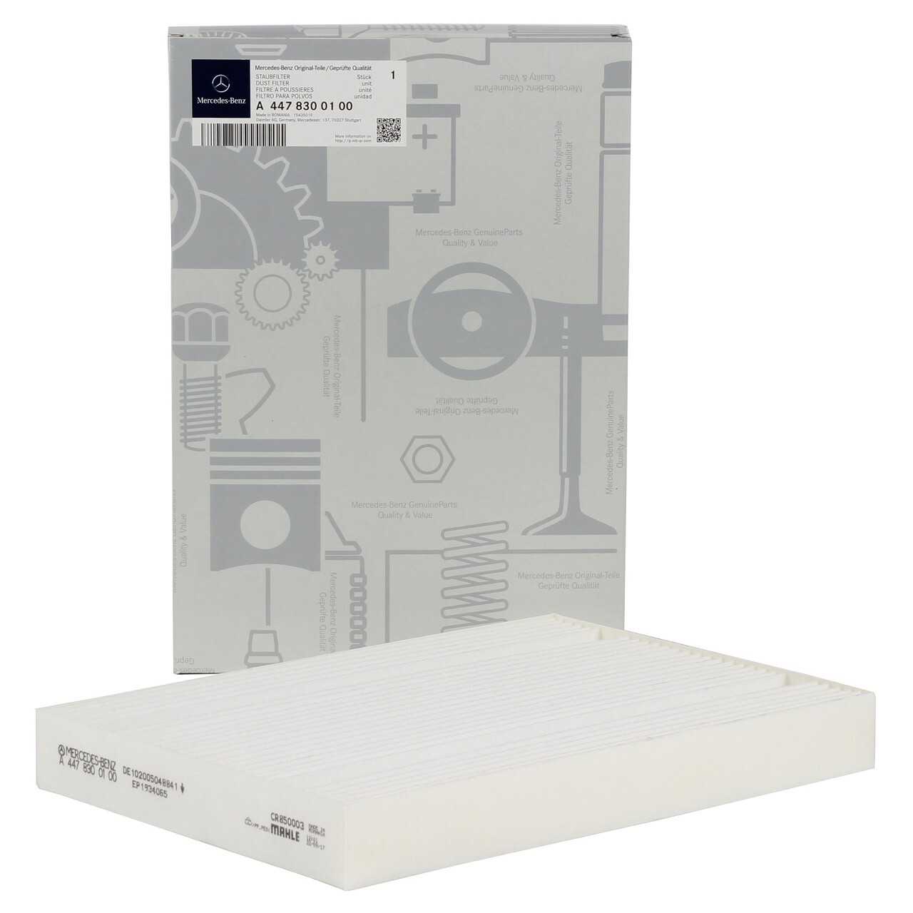 ORIGINAL Mercedes-Benz Innenraumfilter Pollenfilter 4478300100 für V ...
