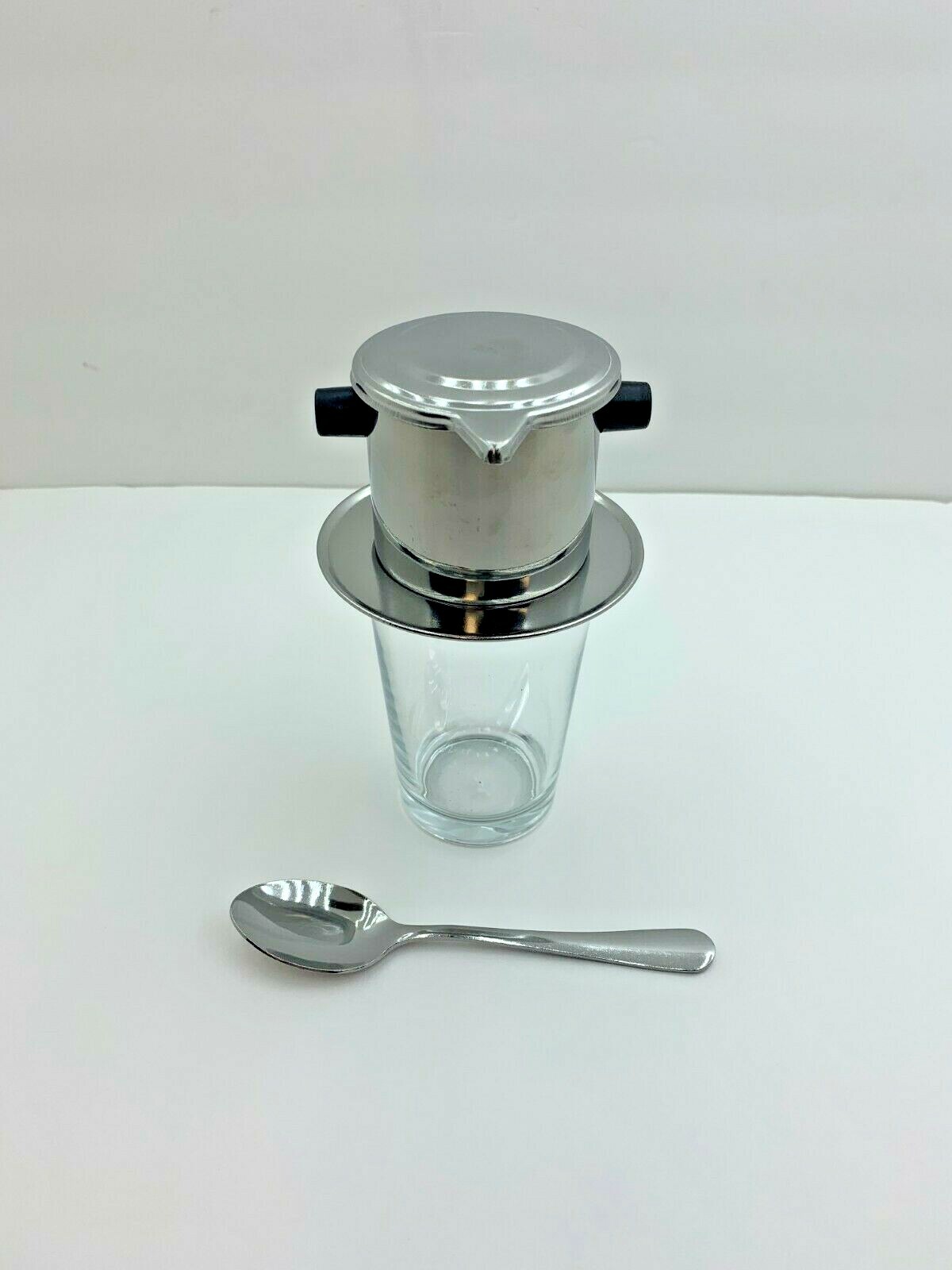 Vietnamese Coffee Maker Filter Phin with Glass Portable Cup&Spoon IDEAL ...