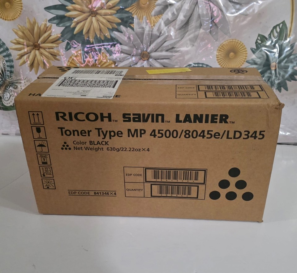 4X Ricoh 841346 Black Toner Cartridge 4-Pack Aficio MP 3500, 4000, 4001, 4002, 708562054423| eBay