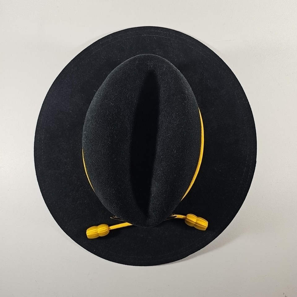 Hatchcraft Size 7 Black Felt Military Cavalry Style Hat Crossed Sabers ...