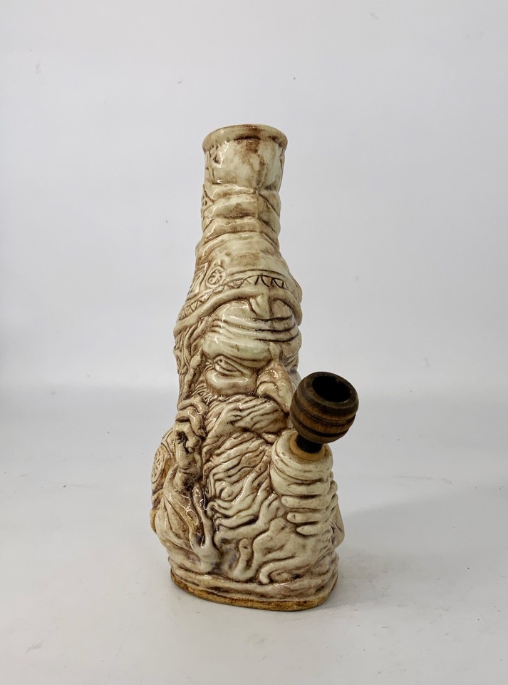 1975 vintage J Rumph Mind Circus ceramic wizard water bong pipe ...