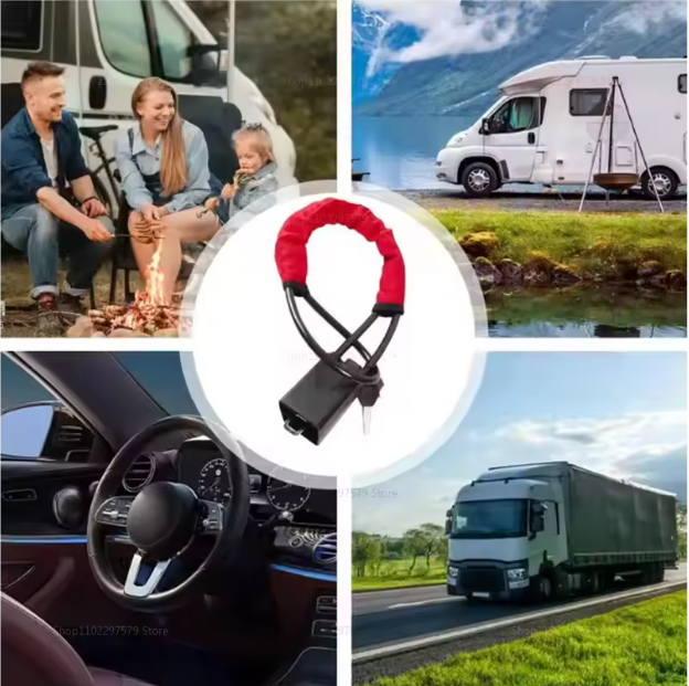 Universal Steering Wheel Lock Anti-Theft Security System Car Truck SUV ...