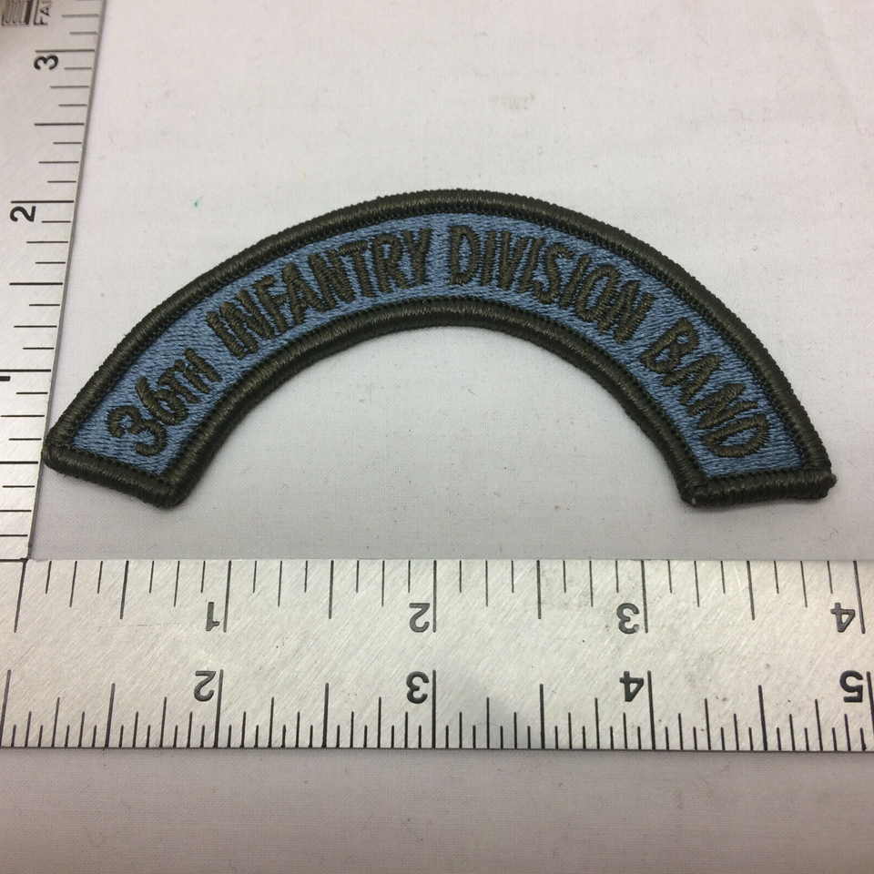 Vintage Military Patch Army 36th Infantry Division Band ACU Blue Field ...