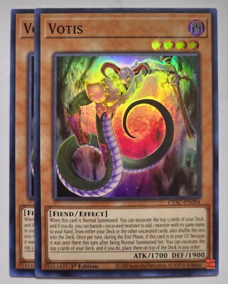 Yugioh x2 Votis CYAC-EN094 Super Rare 1st Edition | eBay