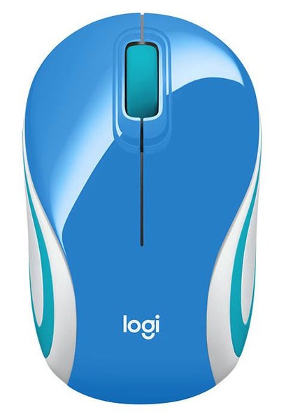 Logitech Wireless Ultra M187 Optical Mouse, Blue for sale online | eBay