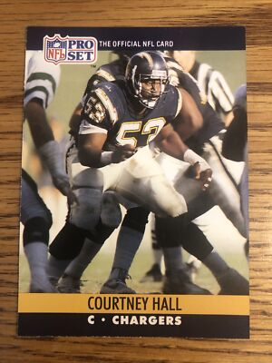 Courtney Hall 1990 Pro Set Chargers #628 *B527* | eBay