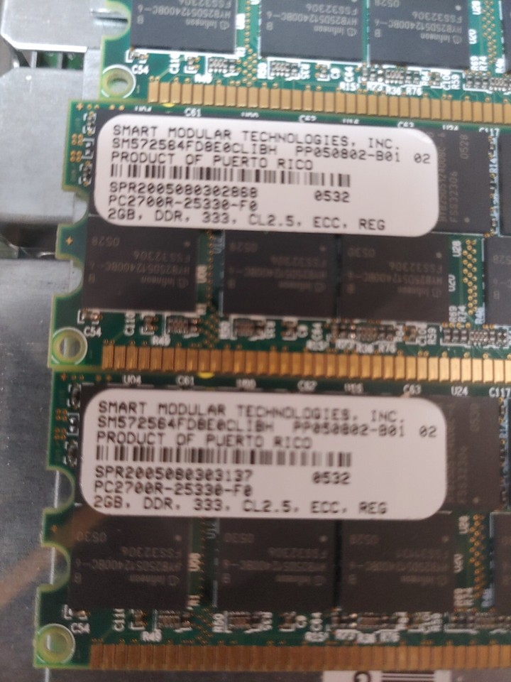 lot of 4 331563-051 2GB RAM Module PC2700 | eBay