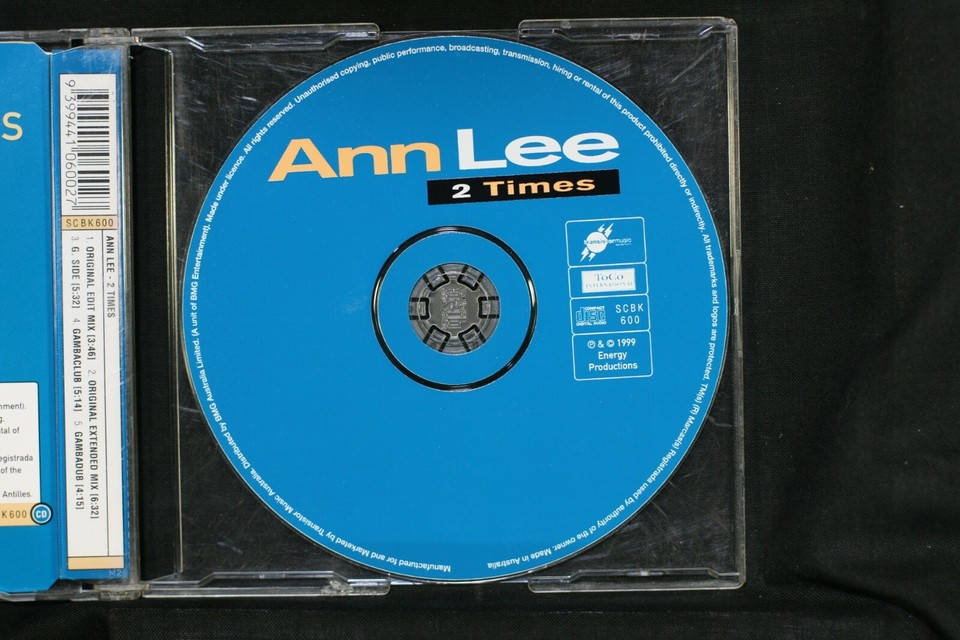Ann Lee ‎– 2 Times - Single - CD (C995) | eBay