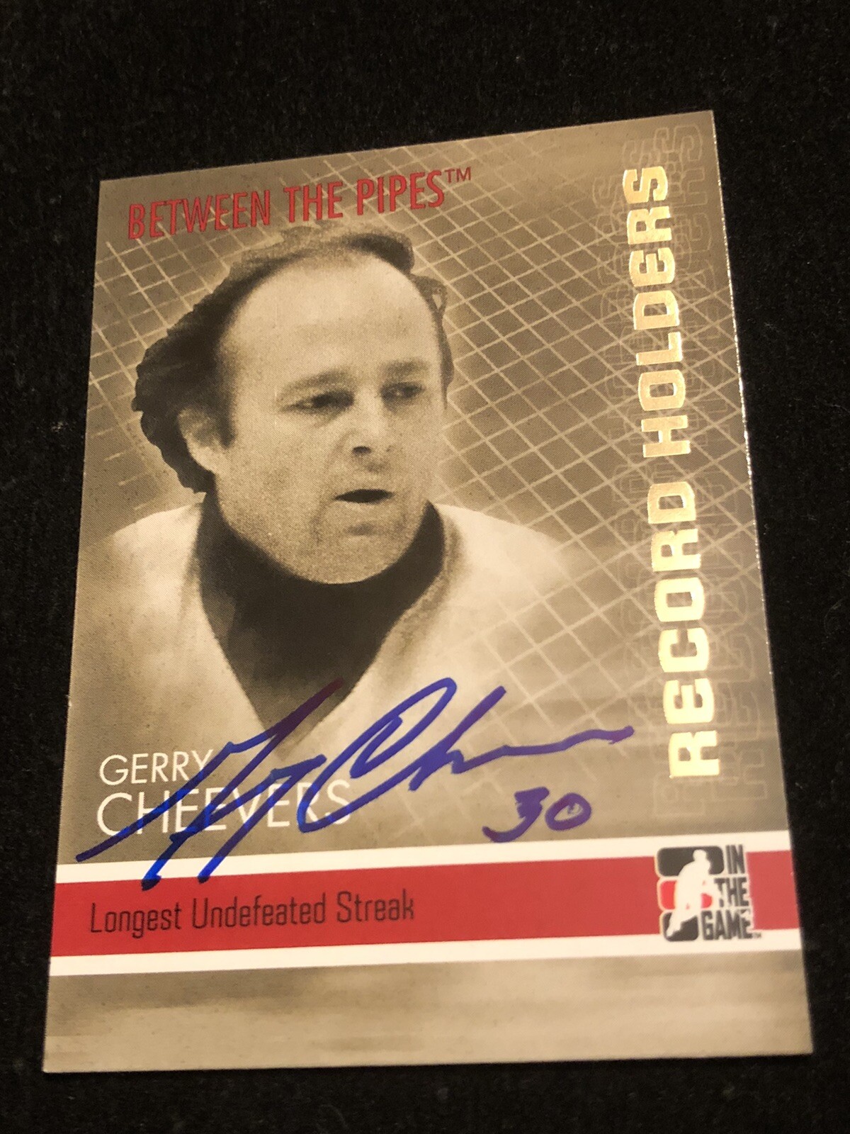 GERRY CHEEVERS SIGNED CARD AUTOGRAPH AUTO CHEEVERS AUTHENTIC HOLOGRAM ...
