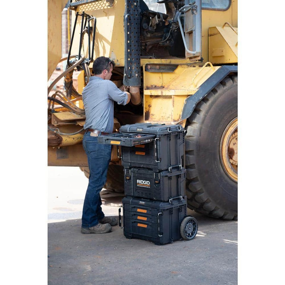 RIDGID Modular Tool Box Storage 2.0 Pro Gear System 22" XL 3-Drawer ...