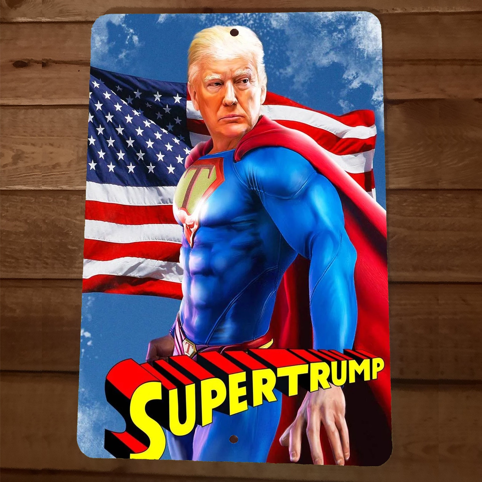 Supertrump Donald Trump 8x12 Metal Wall Sign Garage Poster America ...