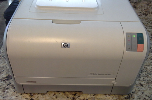 HP COLOR LASERJET CP1215 PRINTER Under 550 pages With Toner and Tested ...