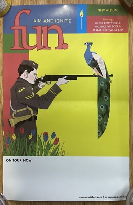 Fun. Aim And Ignite New Album Tour Poster 17”x11” | eBay