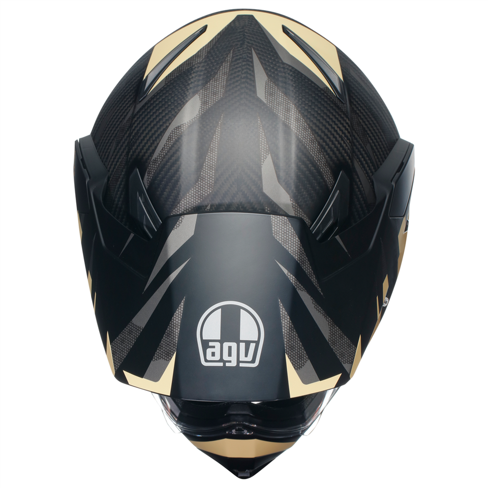 AGV AX9 Carbon Steppa Grey Sand Motorcycle Adventure Helmet ECE22.06 ...