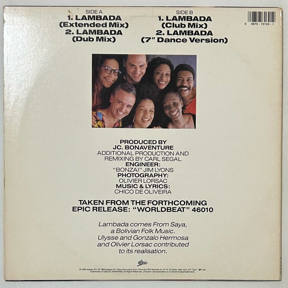 [12] Kaoma / Lambada | eBay
