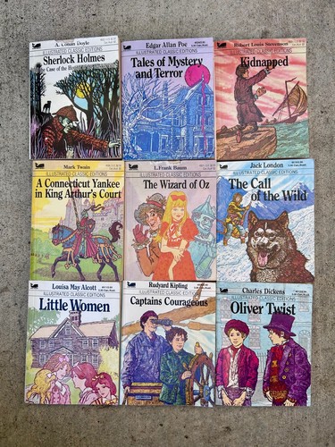 Lot of (9) Moby Books Illustrated Classic Editions Vintage Mini ...