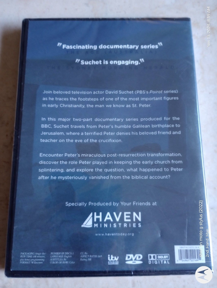 NEW SEALED DAVID SUCHET IN THE FOOTSTEPS OF ST PETER DVD | eBay