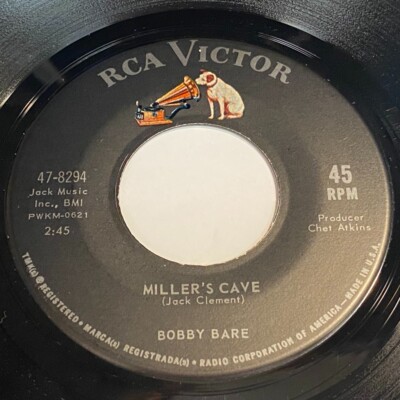 Bobby Bare - Miller's Cave / Jeannie's Last Kiss 45 - RCA Victor 47 ...