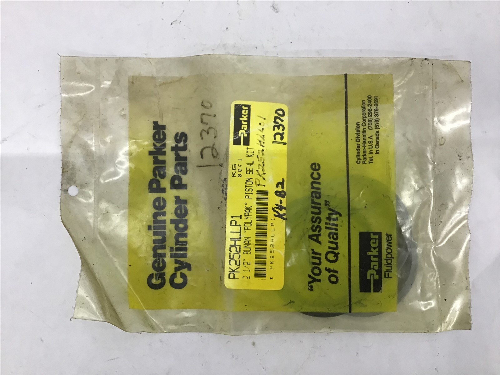 Parker PK252HLLP1 2 1/2" BUNAN "POLYPAK" PISTON SEAL KIT for sale ...