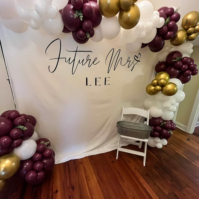 Personalized Future Mrs Bridal Shower Backdrop for Photography Decor 5 ...