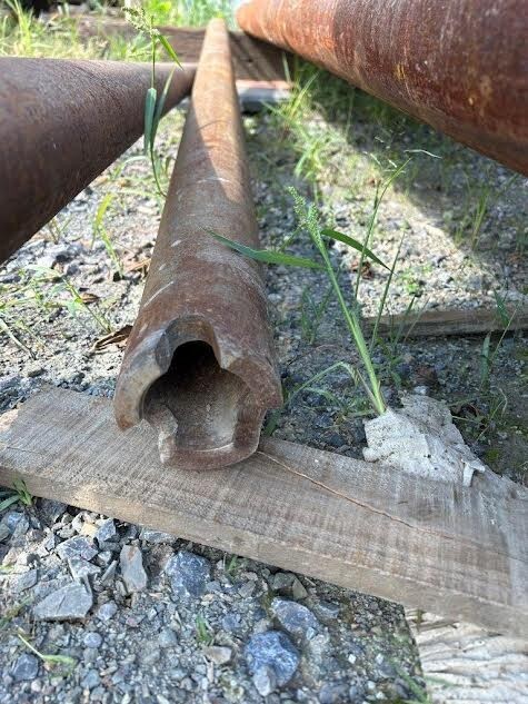 Corrugated Bottom Flap Valve Sand Pump Bailer for cable tool well ...