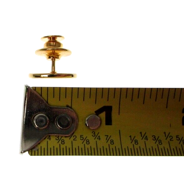 WEH Hayward Oval Engravable Brass Tie Tack/Lapel Pin with Boarder 1/2 ...