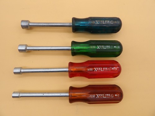 XceLite Lot Of 4 Piece Compact Nut Drivers #7, 9, 11 & 12-6 Point | eBay