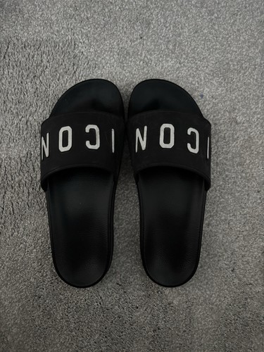 Icon Dsquared Logo Sliders Black Men's 10 | eBay UK