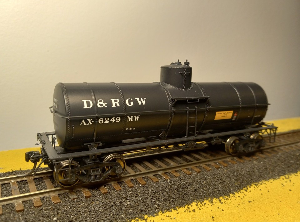 Tangent HO General American 1917-Design 10,000 Gallon Tank Car D&RGW ...