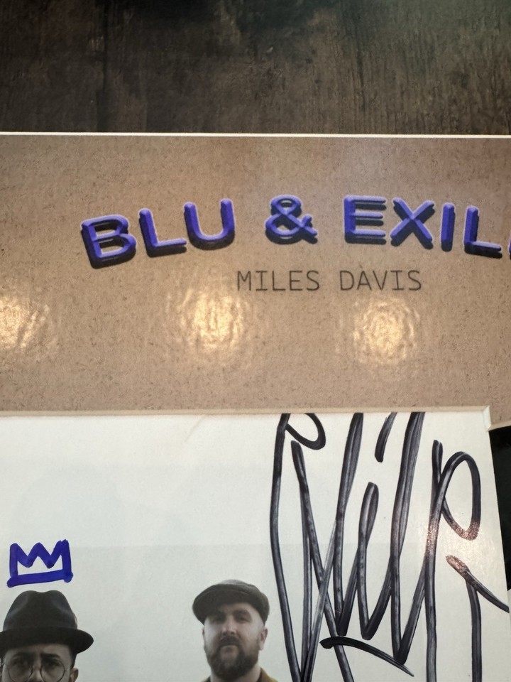 BLU & EXILE Signed "Miles Davis" 7" Vinyl Framed 14x11 - JSA | eBay