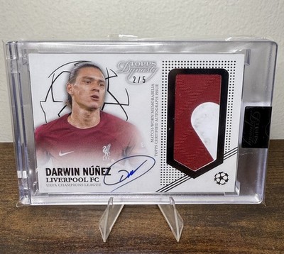2022-23 Topps Dynasty UCL Black Darwin Nunez Match Worn Patch ON CARD ...