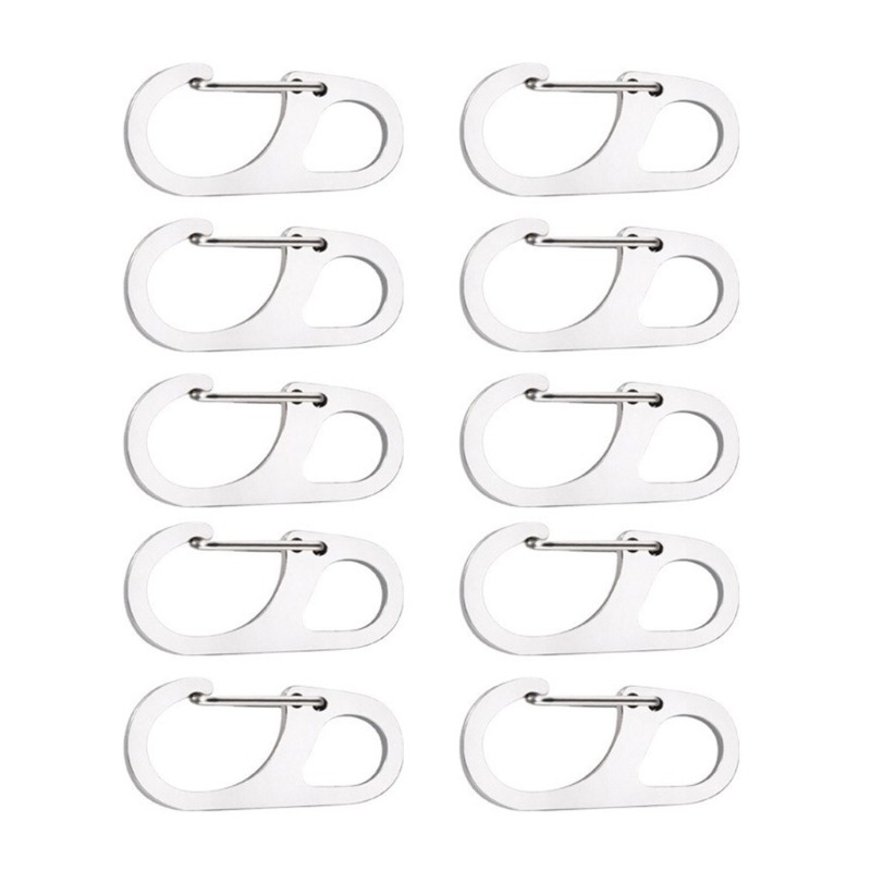10Pcs Carabiner Clip Carabiner Hook Spring Clip for Gym Camping Hiking ...