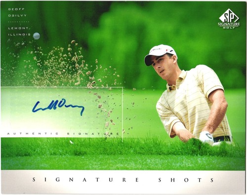 Geoff Ogilvy 2004 SP Signature Golf 8x10 Autograph Card Signature Shots ...