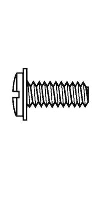 10-32 x 5/8" Binder Washer Head Screw Slotted Nylon Fastener S20107 | eBay