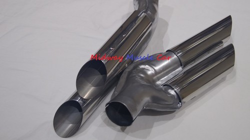 "1964-1965 Pontiac GTO Lemans Tempest Rear 2"" Exhaust Splitters 2 ...