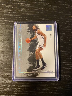 2019-20 Impeccable DeAndre Jordan Base Card #10/25 Nets KM | eBay