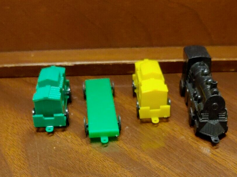 VINTAGE 195O'S KELLOGGS CEREAL SUPERIOR PLASTICS PREMIUM TRAIN SET KRR ...