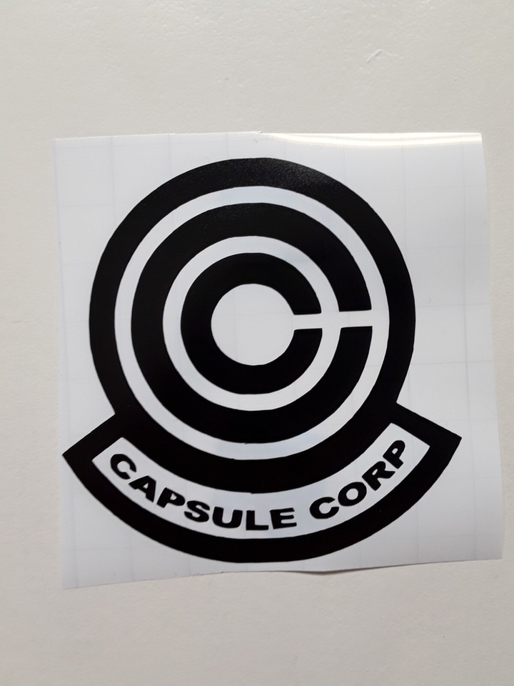 Capsule Corp Logo Sticker Vinyl Decal Windows Walls Anime Waterproof ...