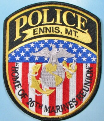 Ennis, MT Police Dept Patch 4.5"X5.5". PP45. | eBay
