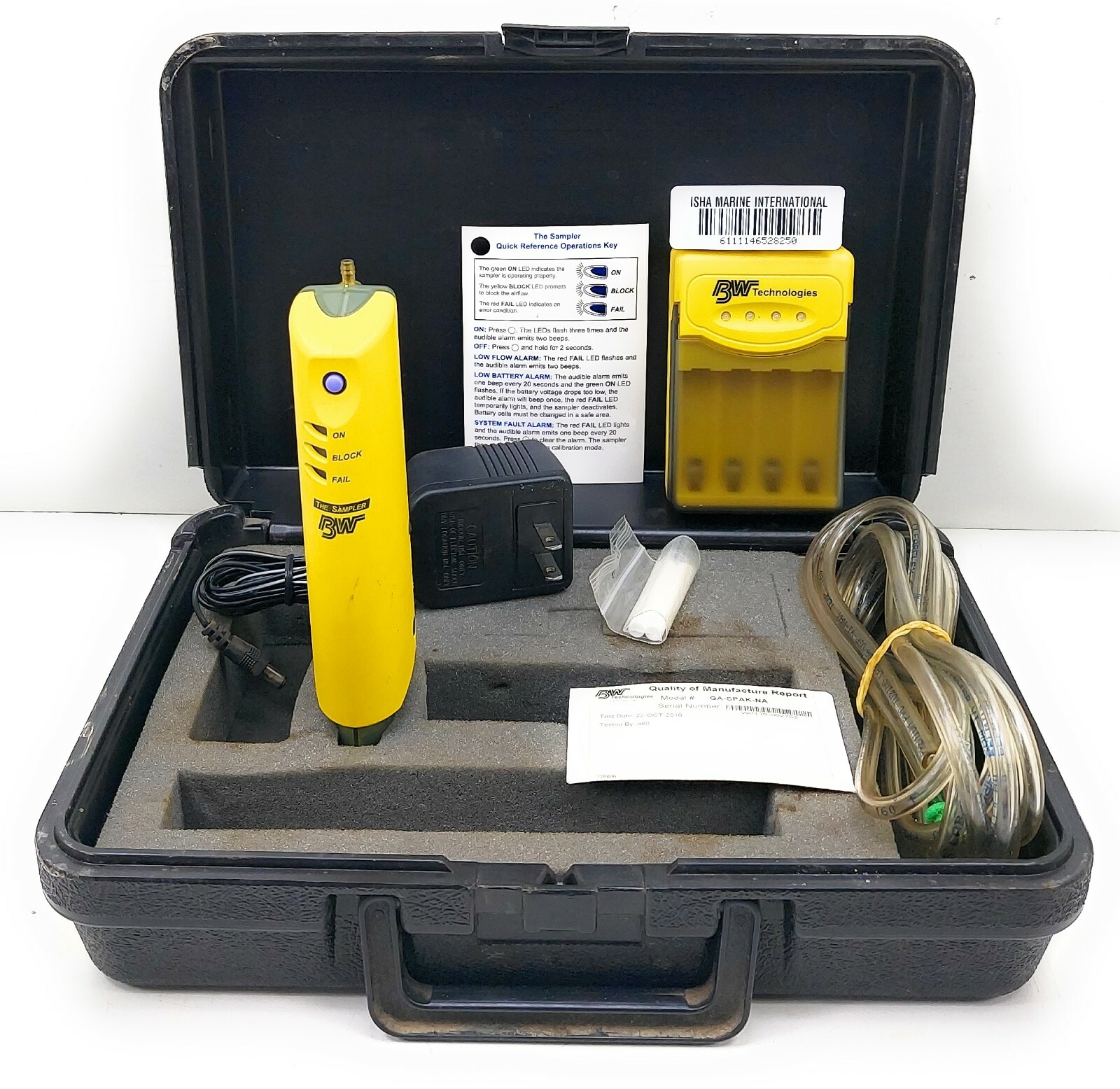 BW Technologies GA-SP01 Replacement Sampler Motorized Sampling Pump ...