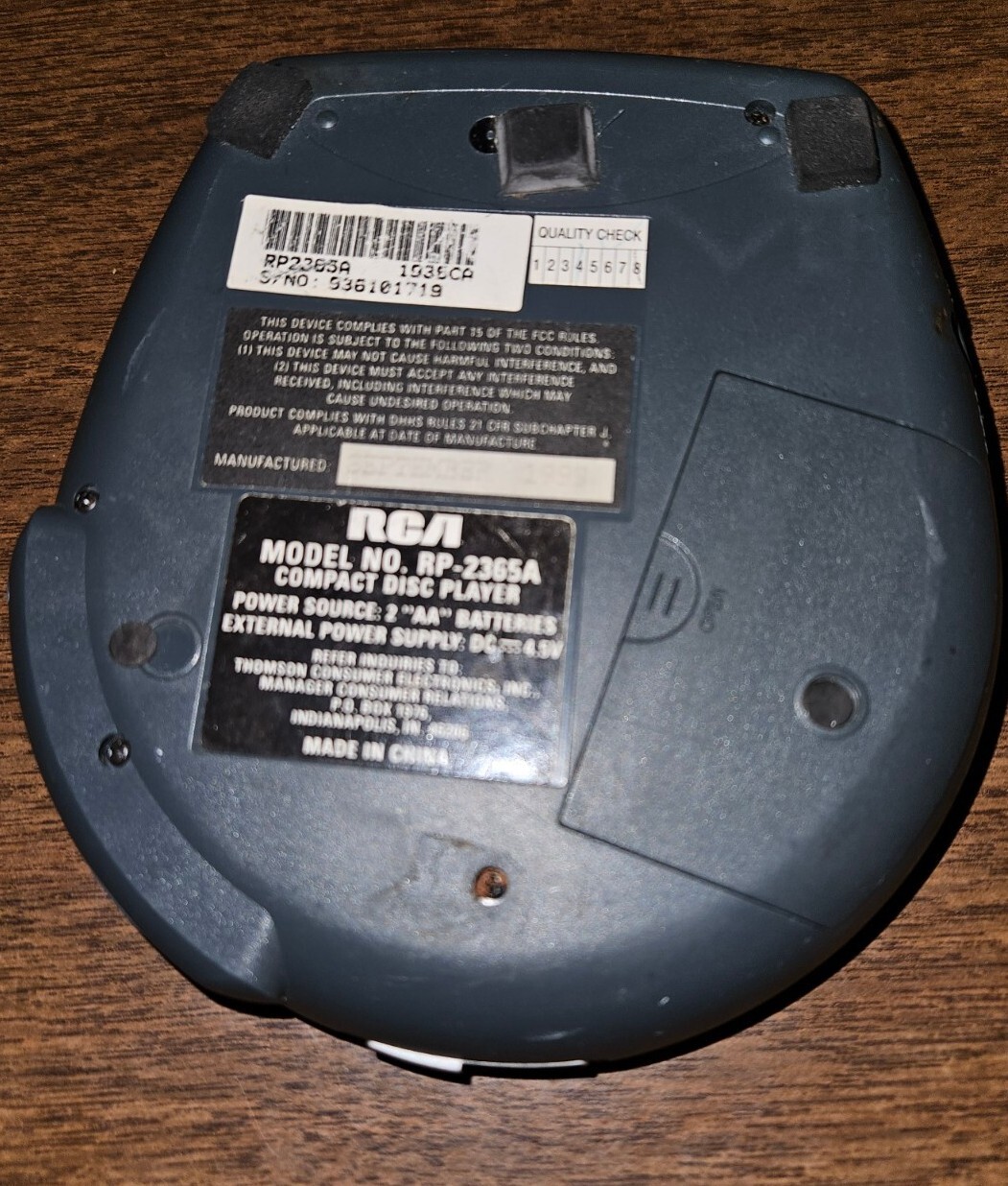 Vintage RCA Portable Discman CD Player 45x ESP Rp-2365b for sale online ...