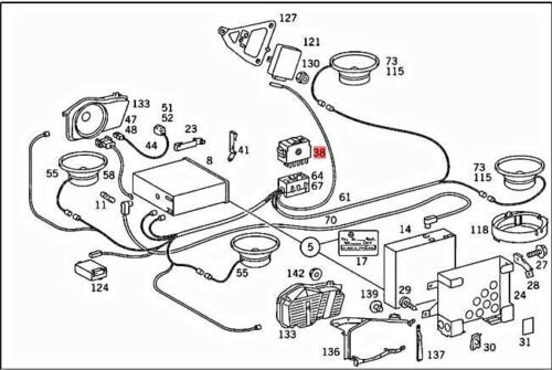 Genuine MERCEDES A124 C124 C126 W124 W126 Fader control 1248206410 | eBay