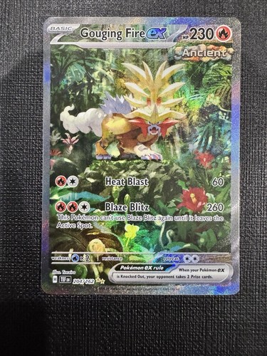 Pokémon TCG: Gouging Fire EX Special Illustration Rare 204/162 Temporal ...